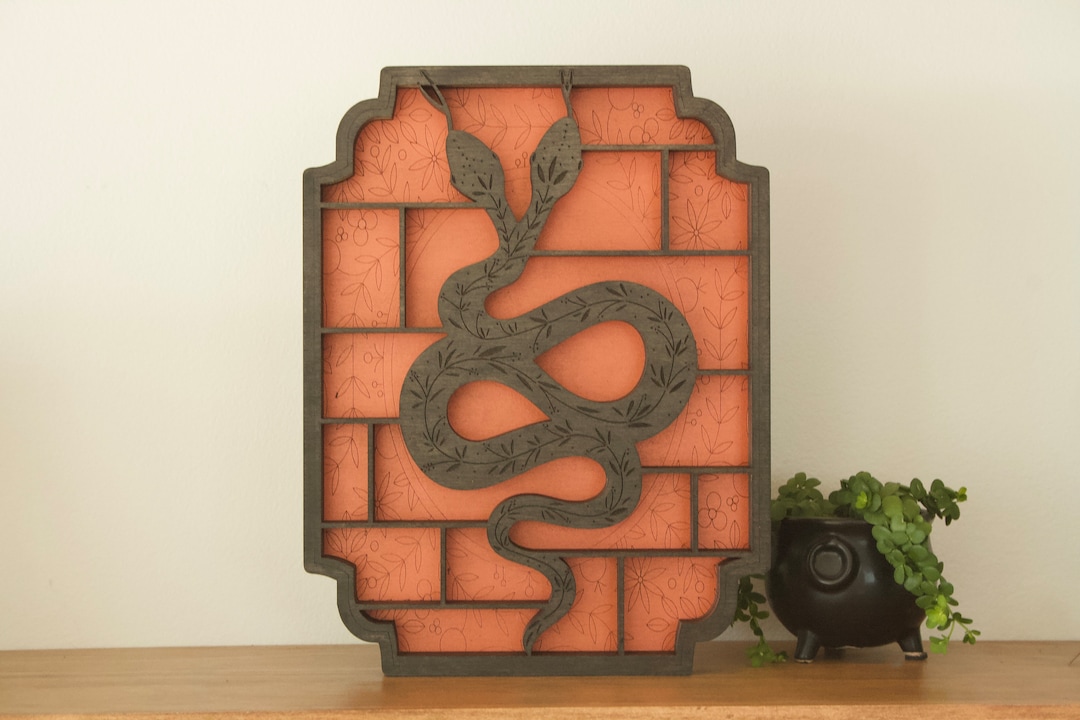 Wooden Snake Shelf, DIY Kit Miniature, Witch Miniatures, Cheer up Gift ...