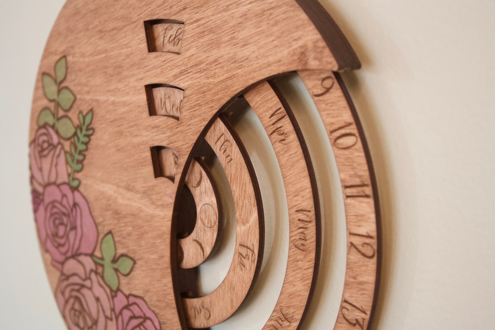 Wooden Perpetual Calendar Wall Calendar Christmas Gifts for | Etsy