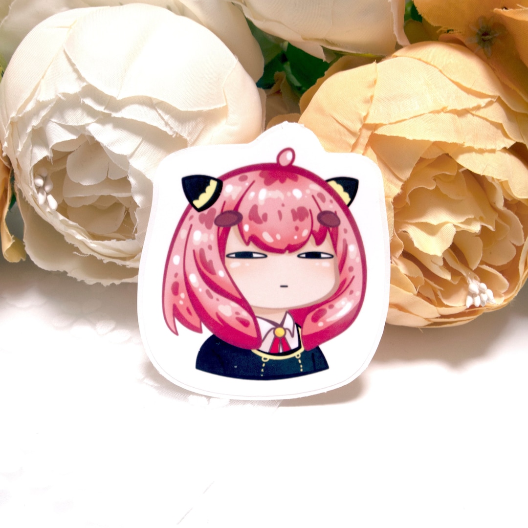 Anya Side Eye Sticker, Cute Anime Girl Sticker Pack, Bullet Journal ...