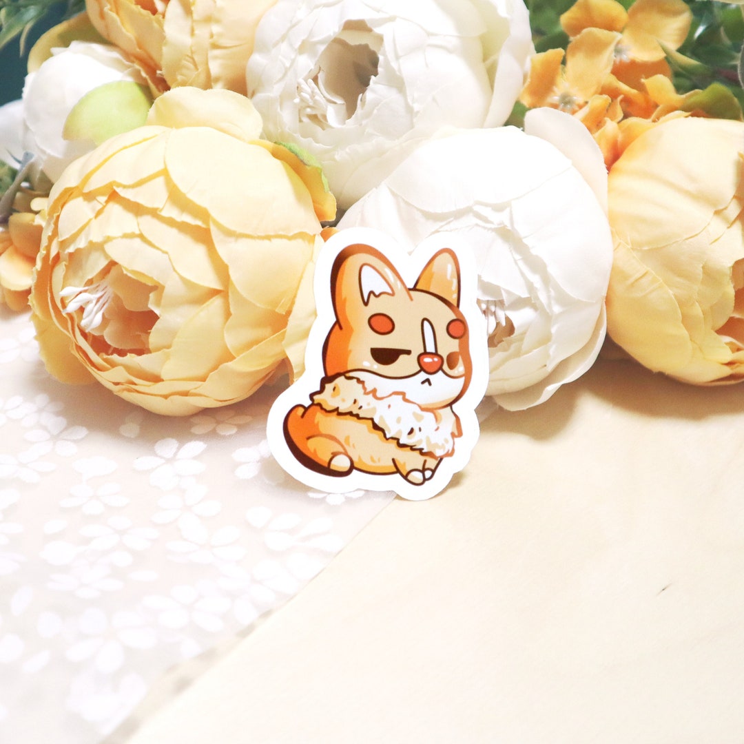 Side Eye Corgi Sticker, Waterproof Cute Corgi Sticker Pack, Bullet ...