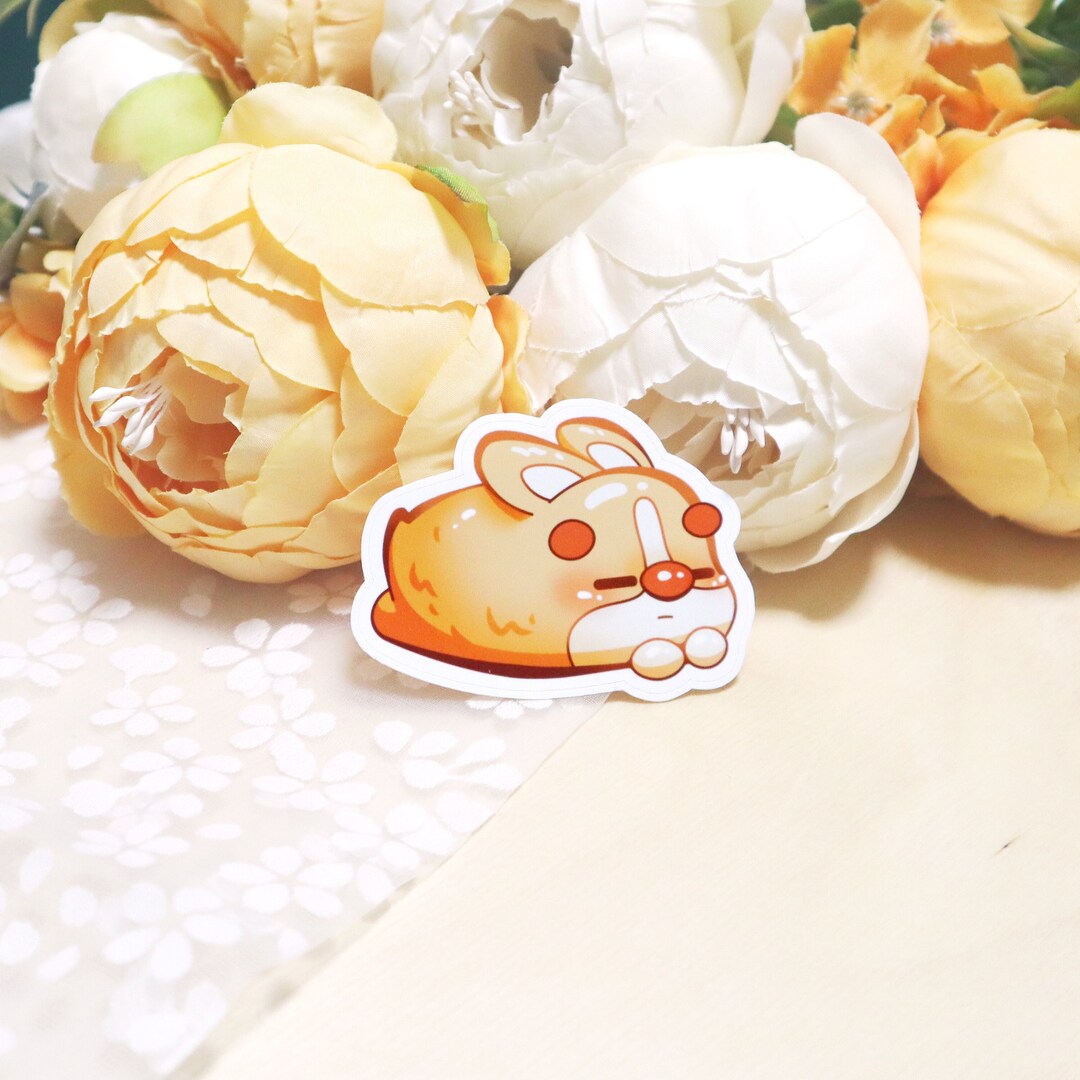 Sleeping Corgi Sticker, Waterproof Cute Corgi Sticker Pack, Bullet ...