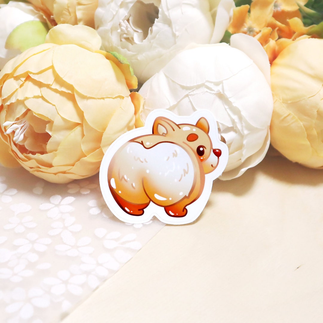 Corgi Butt Sticker, Waterproof Cute Corgi Bum Sticker Pack, Bullet ...