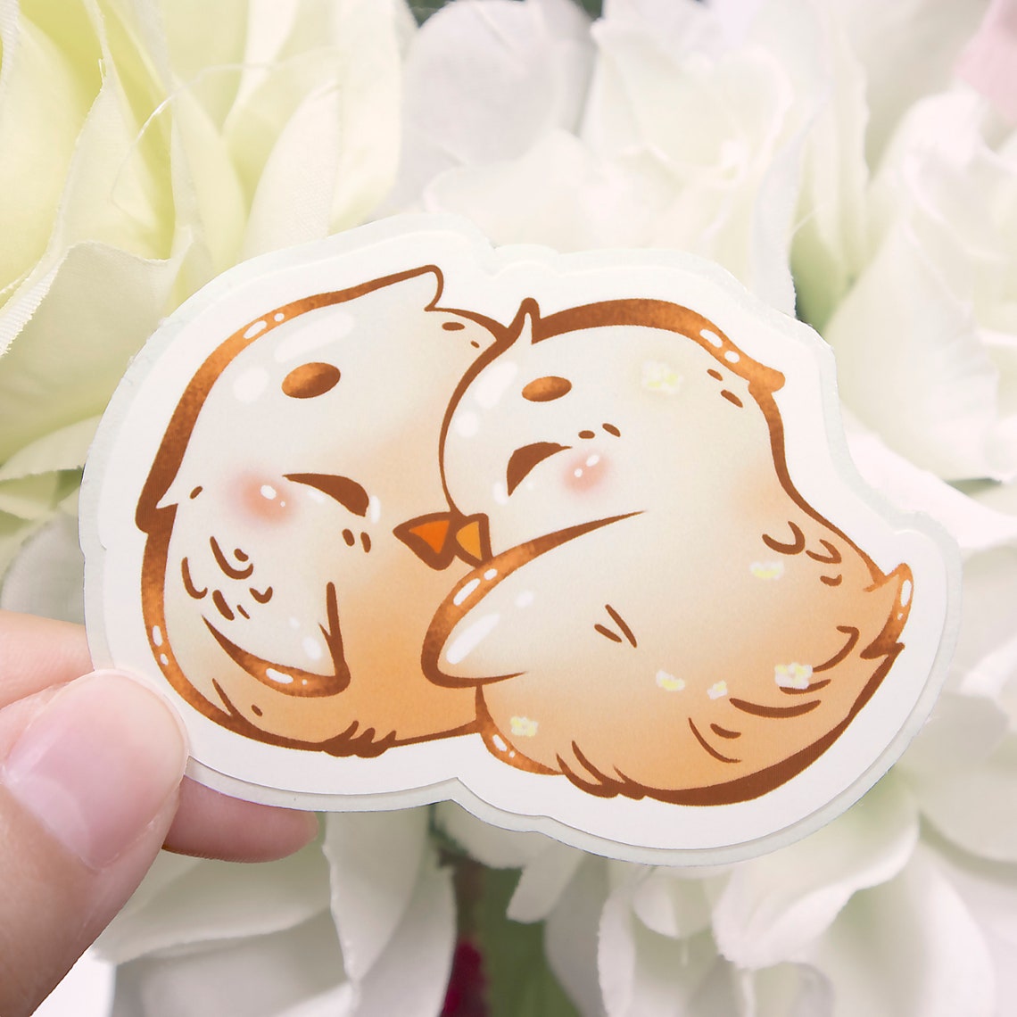 Bird Hug Stickers Cute Sticker Set Kawaii Bullet Journal - Etsy