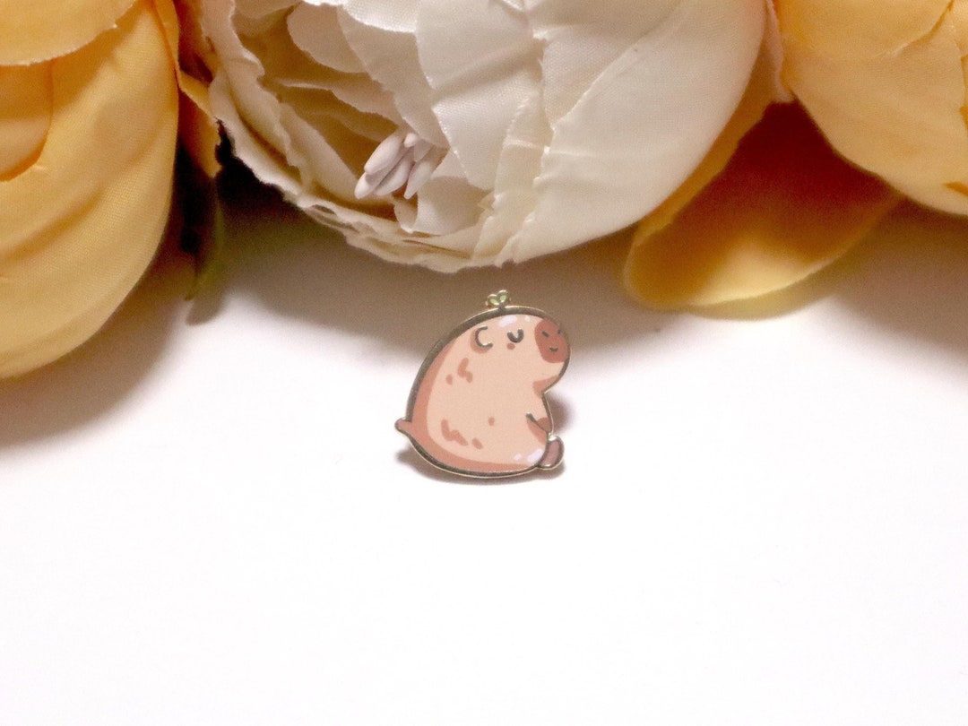 Mini Capybara Enamel Pin｜cute Capy Art Decor Lover, Backpack Kawaii ...