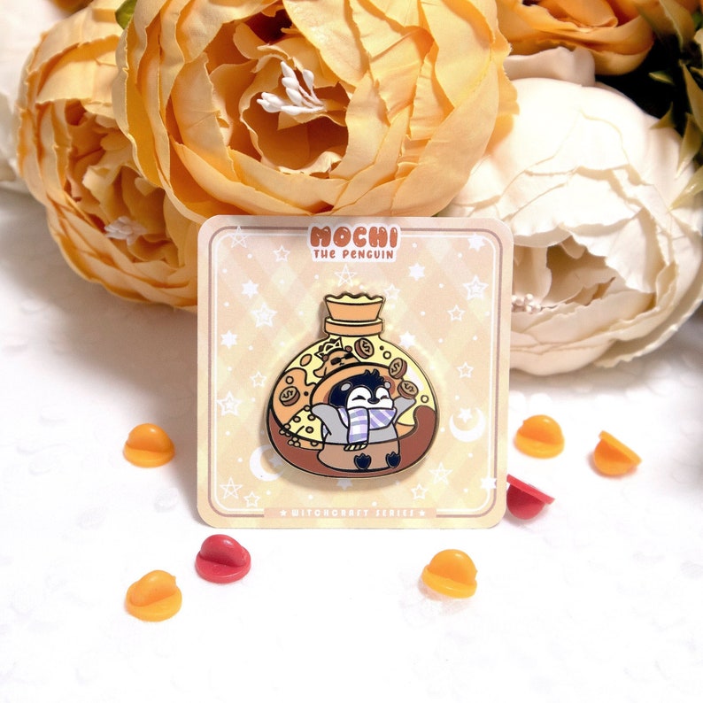 Wealth Potion Enamel Pin Mochi the Penguin Cute Penguin - Etsy