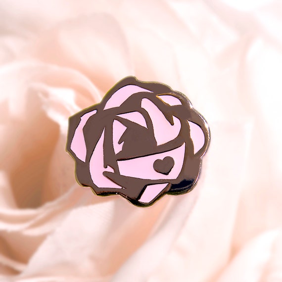 Mini Rose Pin Cute Small Enamel Pin Board Filler You're - Etsy