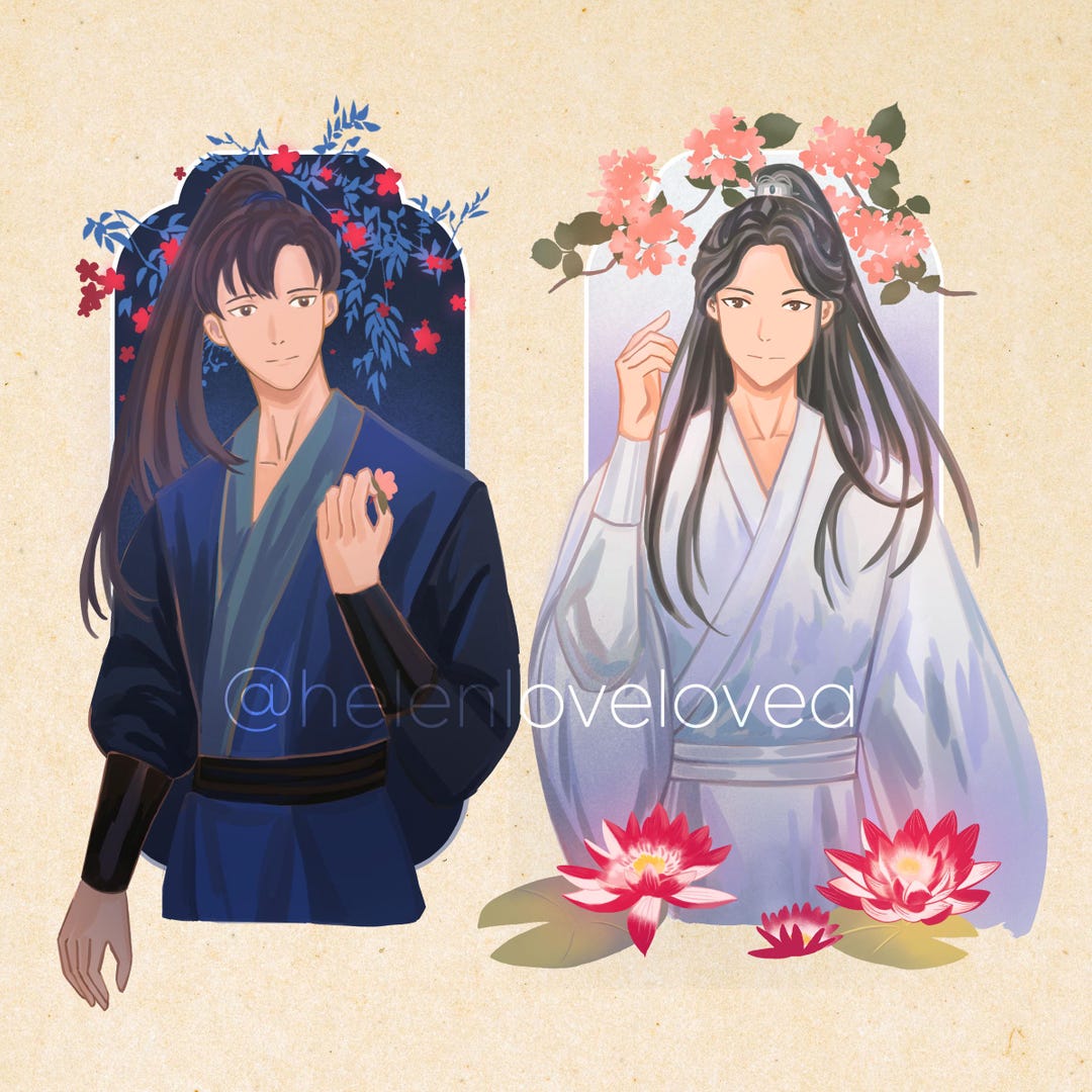 2HA (dumb Husky and White Cat Shizun) - Ranwan - Small Art Print ...