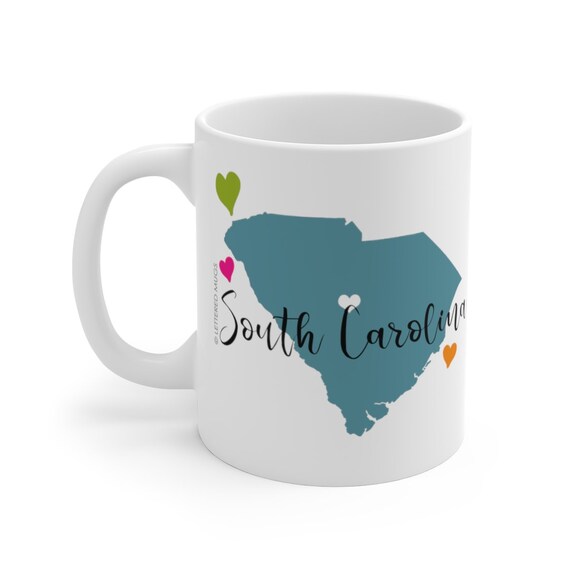 South Carolina Mug South Carolina Coffee Mug South Carolina - Etsy