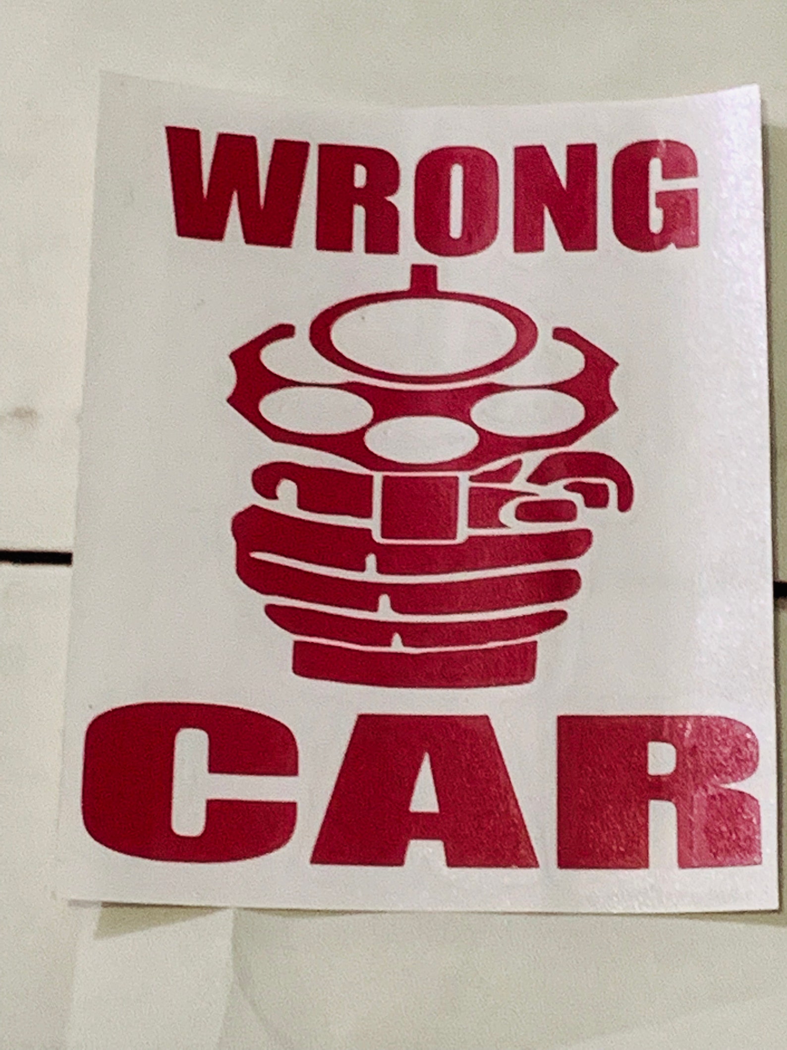 Wrong Car Gun Decal Sticker Concealed Carry - Etsy UK