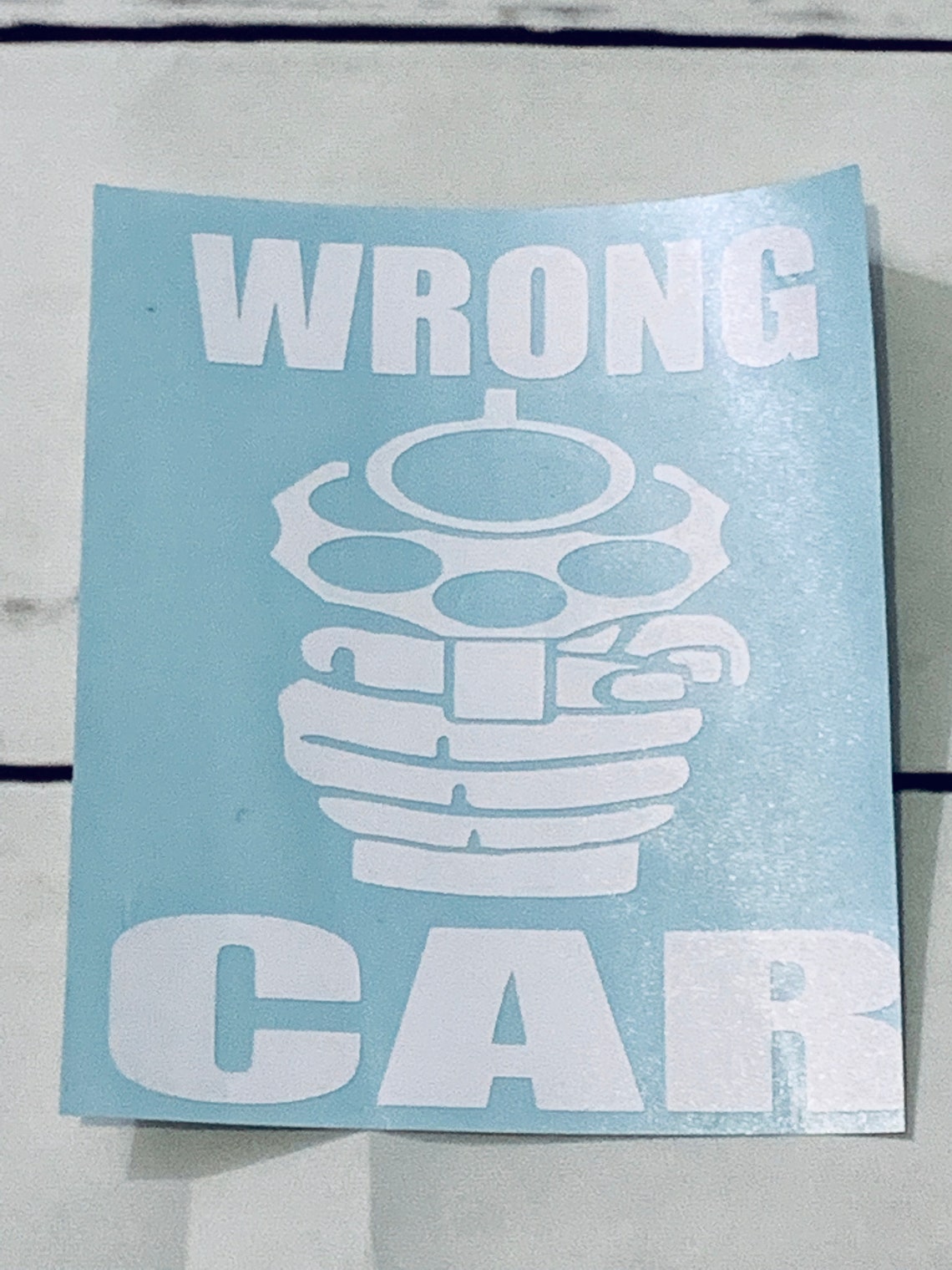 Wrong Car Gun Decal Sticker Concealed Carry | Etsy