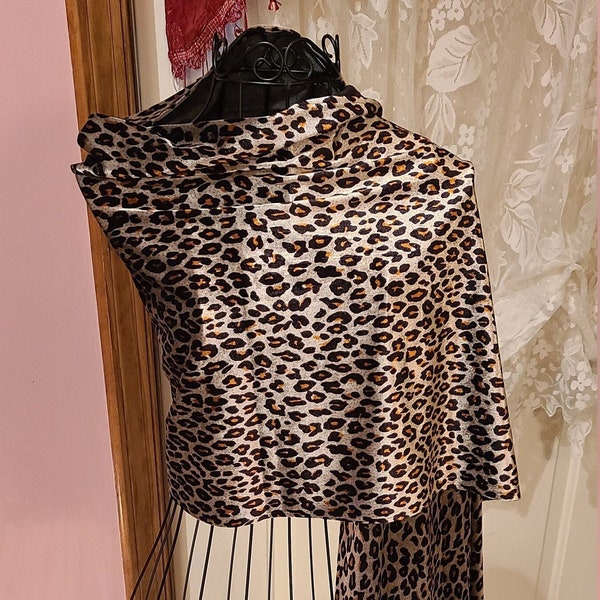 Leopard Print Scarf - Etsy