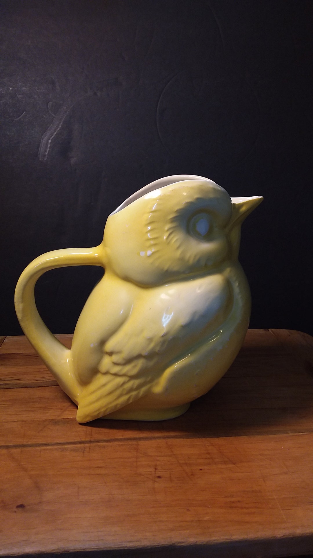 Antique Sevres Yellow Bird Pitcher Ceramic Porcelain 8" Tall - Etsy