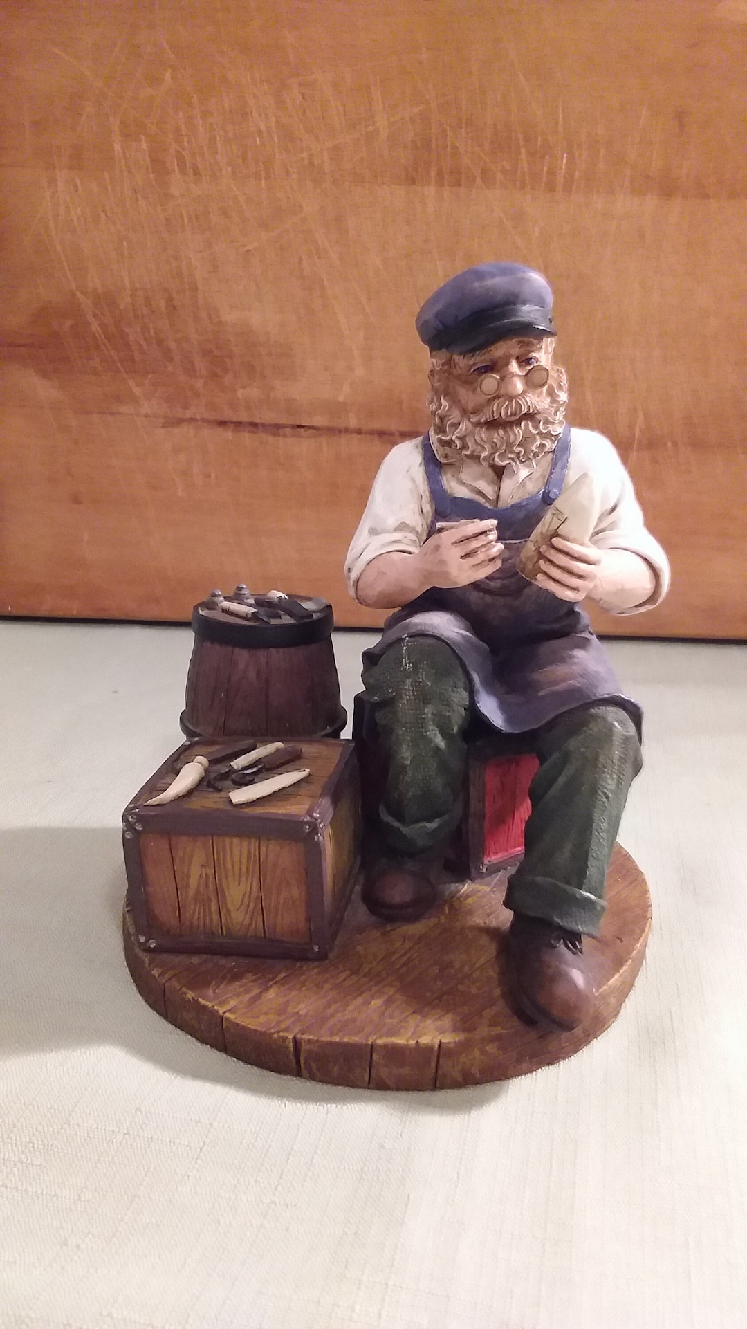 1999 Old Salts Scrimshaw Nautical Decor Resin Figurine Statue ...