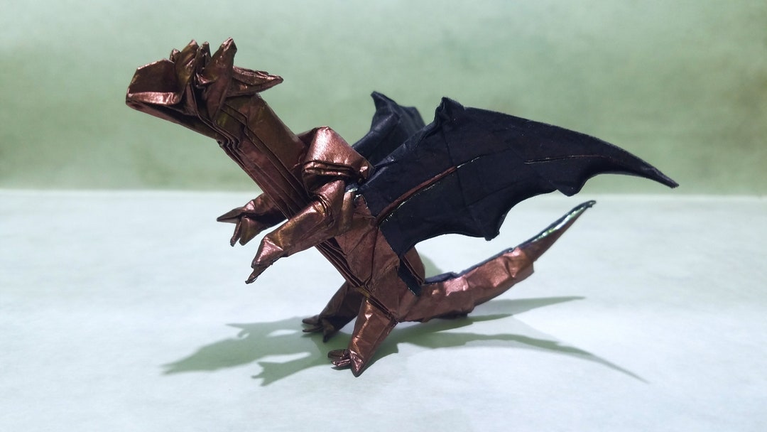 Origami Dragon Crease Pattern | Natural Color Change - Etsy