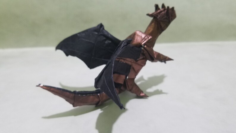 Origami Dragon Crease Pattern Natural Color Change - Etsy