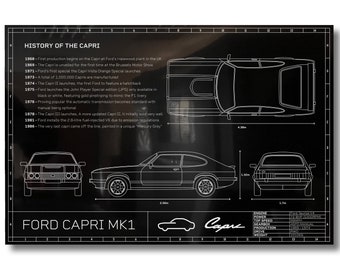 Ford Capri Poster - Etsy UK