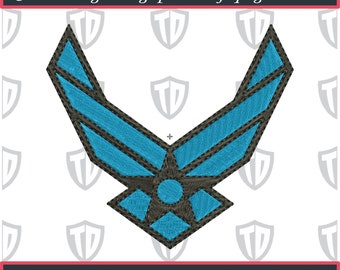 Air Force Embroidery Design - Etsy