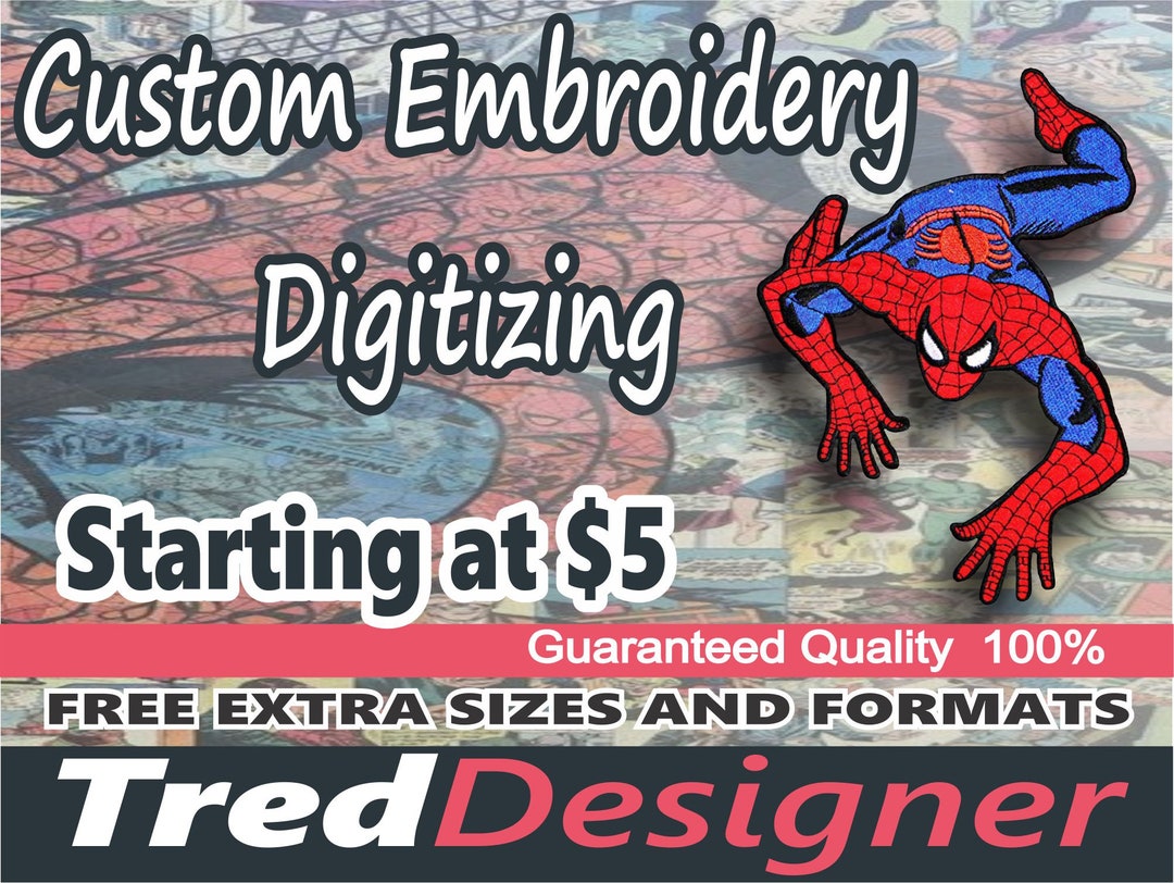 Custom Embroidery Digitizing / Custom Embroidery Pattern/ Custom ...