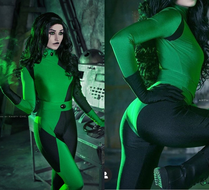 Sexy Shego Kim Possible Halloween Cosplay Costume Suit For Etsy