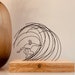 Wire Art, Abstract Surfing Sculpture, Office Decor, Wave & Surfer Table ...