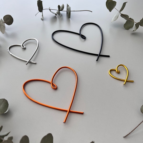 Wire Hearts - Etsy