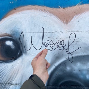 Woof Sign Wire Art Wall Decor, 3 Pieces Woof Heart Paw Set, for Dog ...