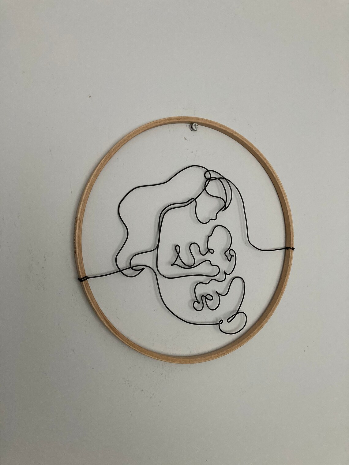 Wire Art Sculpture Mom and Baby/wire Art - Etsy