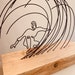Wire Art, Abstract Surfing Sculpture, Office Decor, Wave & Surfer Table ...