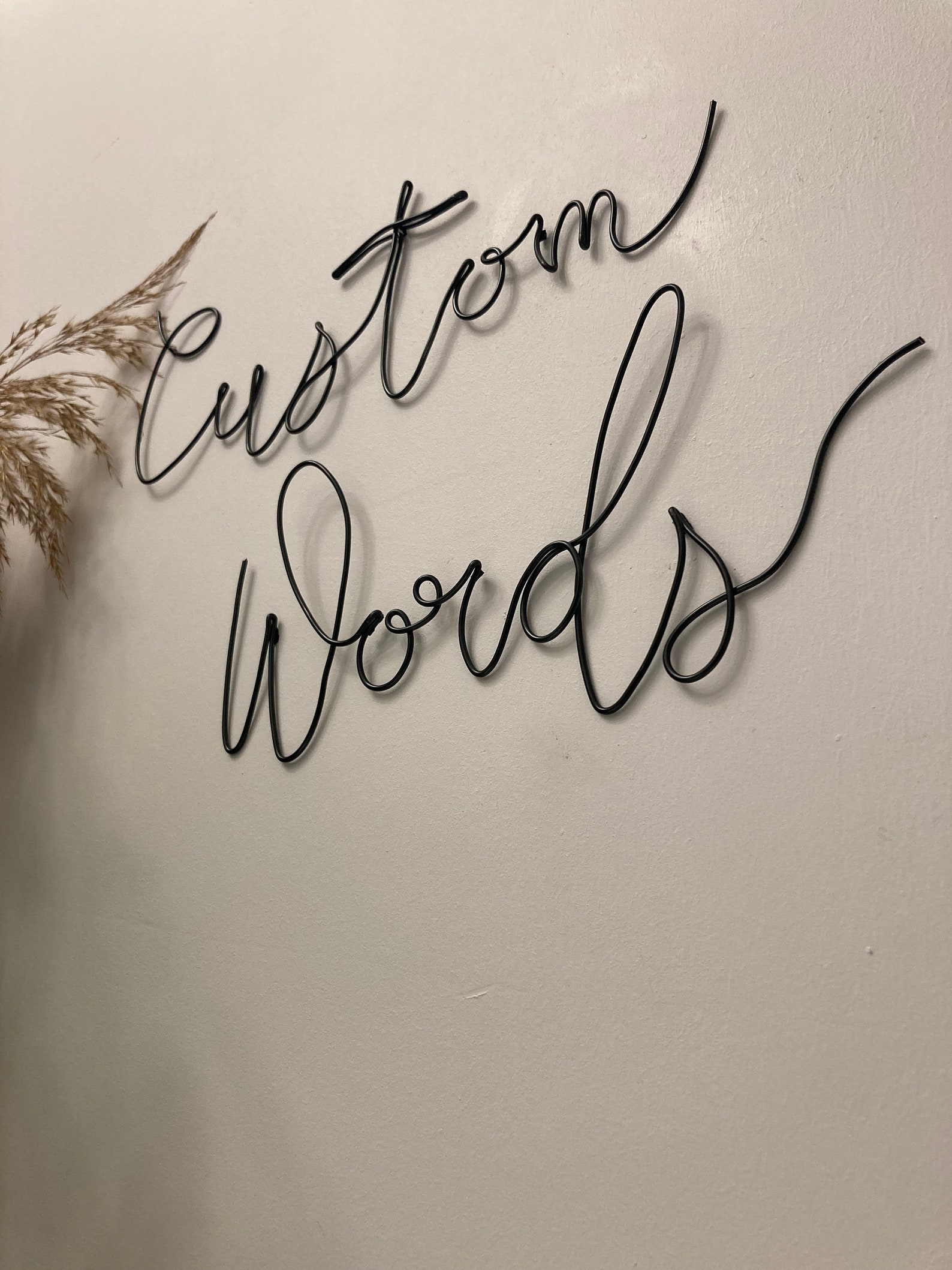 Custom Words Wire Art Wall Sign Personalized Wire Art - Etsy