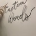 Custom Words Wire Art Wall Sign, Personalized Wire Art, Besqoke Wire ...