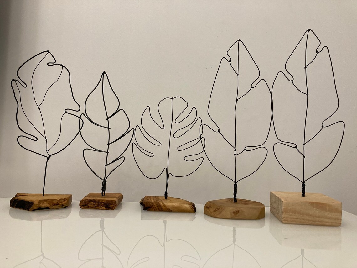 Wire Art - Cactus / Succulents Decor Metal / Handmade / Tabletop Decor ...