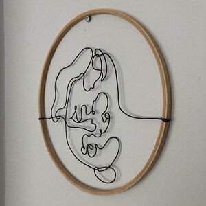 Wire Art Sculpture Mom and Baby/wire Art Sculpture/handmade/mothers Day ...