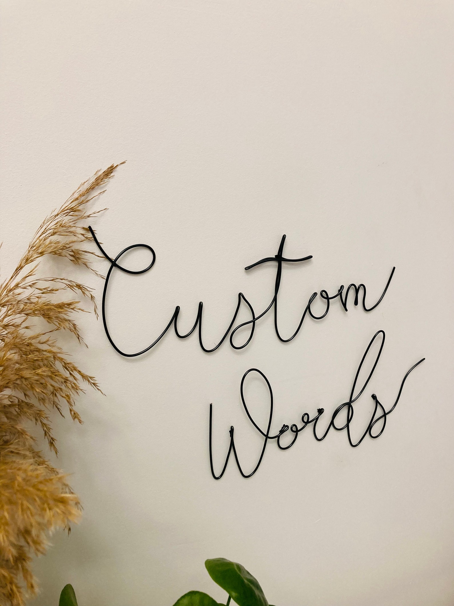 Custom Words Wire Art Wall Sign Personalized Wire Art - Etsy