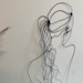 Wire Art Wall Hanging Woman Sculpture Woman Metal Wall Art - Etsy