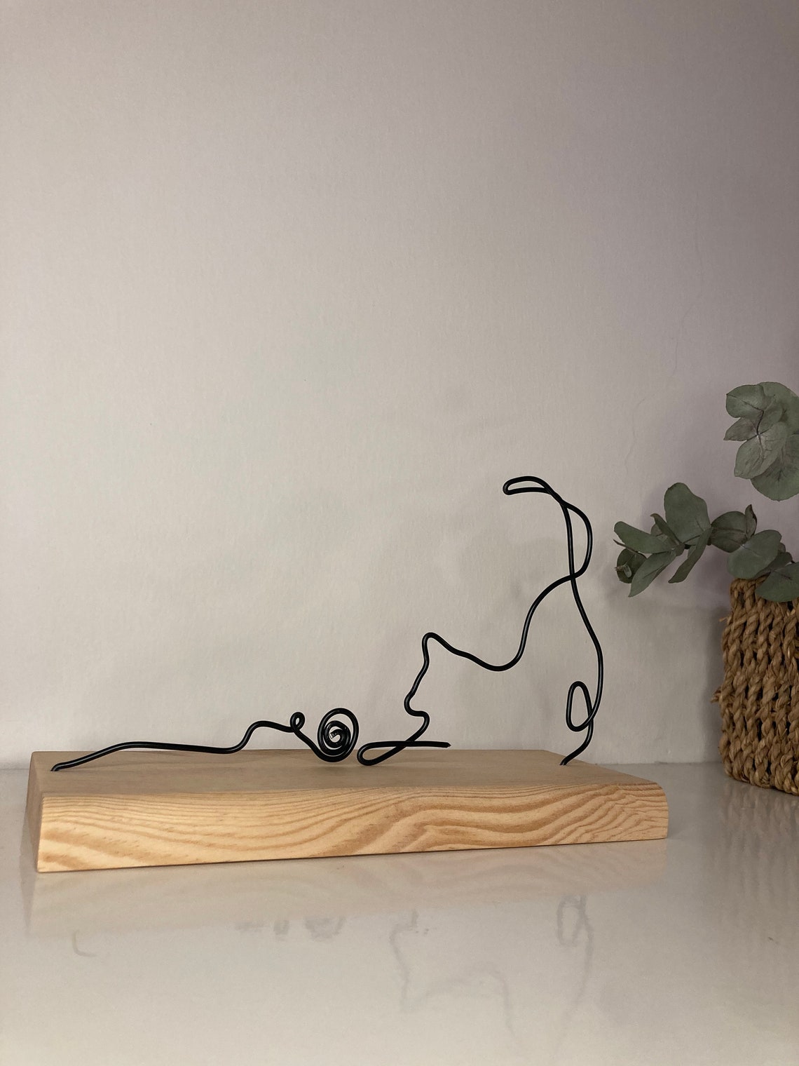 Wire Art Cat /wire Art - Etsy
