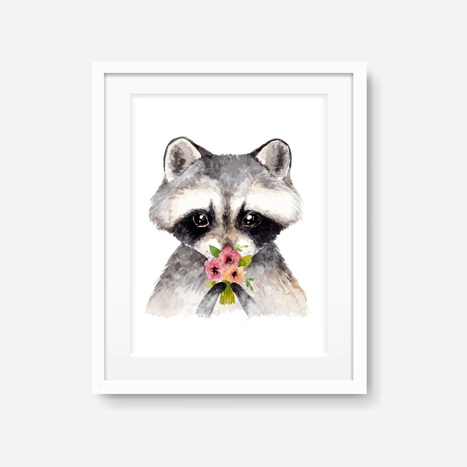 Watercolour Animals ART PRINT POSTER Contemporary Modern | Etsy