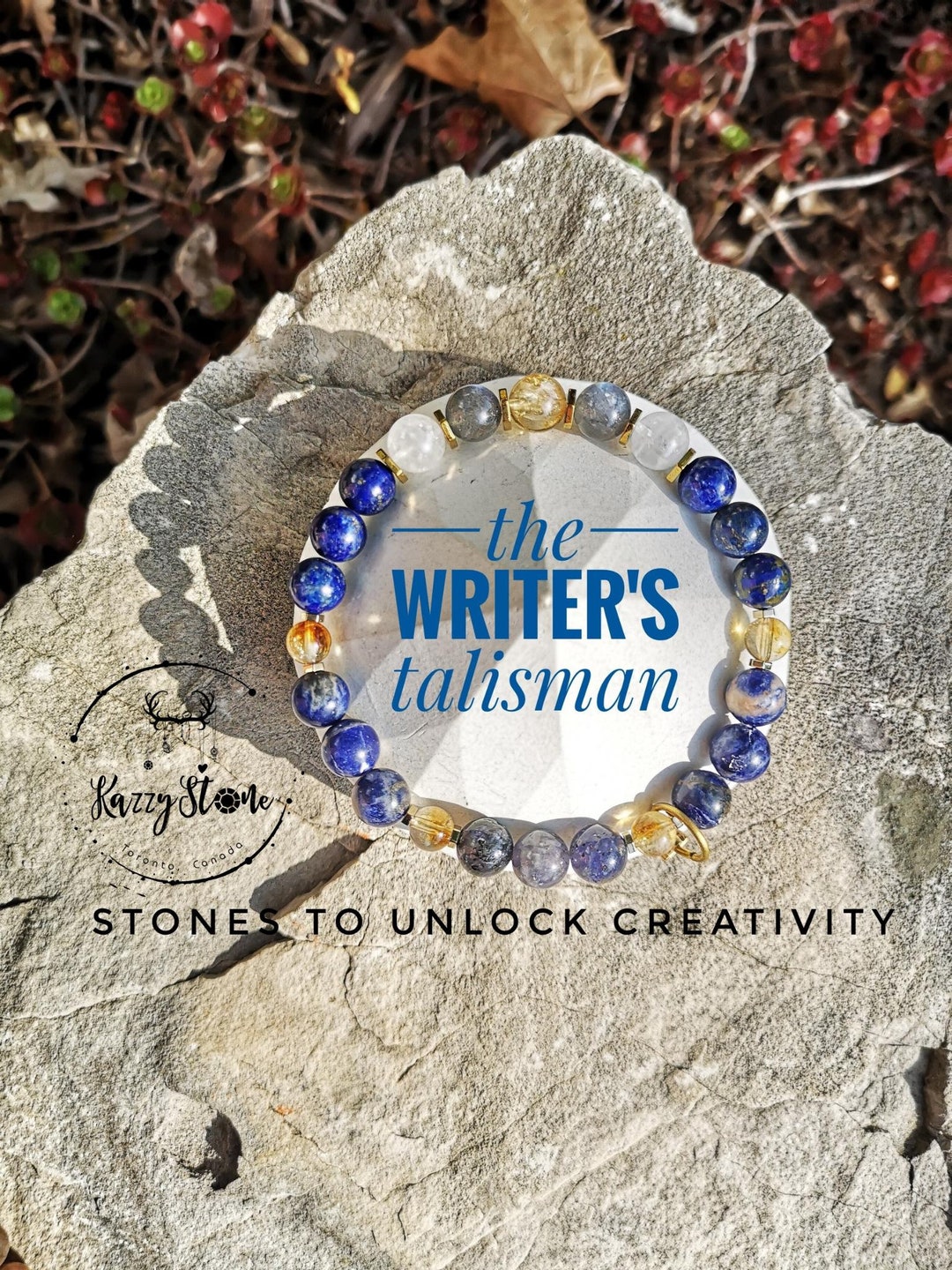 Writer's Talisman Bracelet / Stones for Creative Types, Writer's Block ...