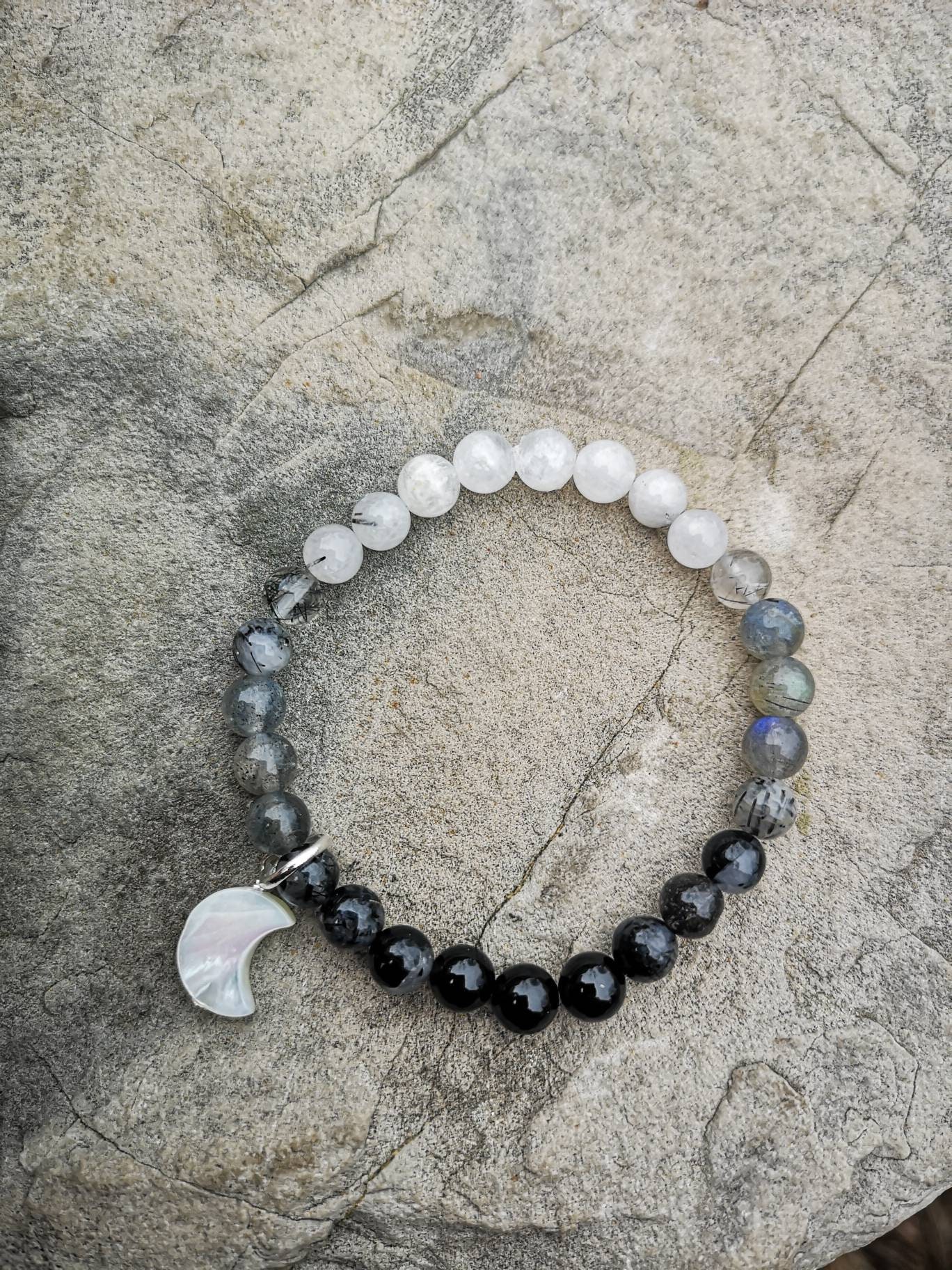 MOON Phases Bracelet / High Quality Natural Gemstones / 6mm - Etsy