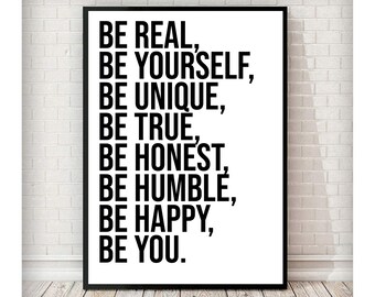 Be Honest Poster - Etsy