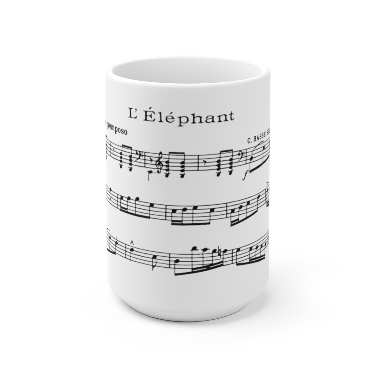 Double Bass - the Elephant Coffee Mug - Etsy