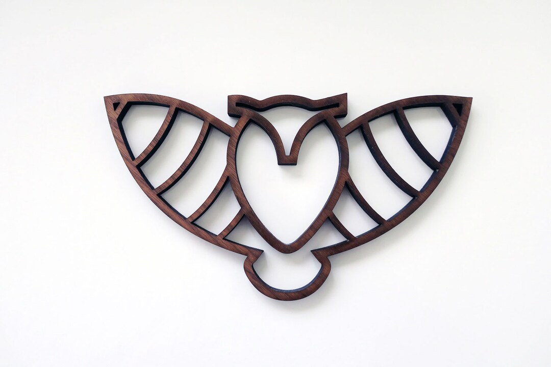Quip the Owl: Laser Cut Wall Art From Solid Walnut, College Dorm Decor ...