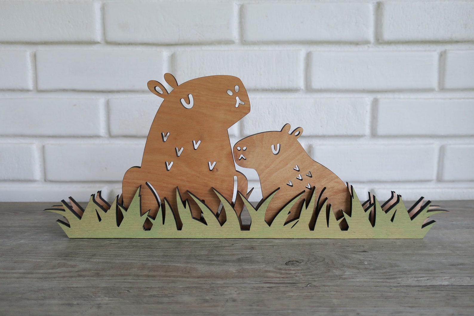 Capybara Nursery Decor, Wooden Hygge Shelf Decor, Unique Baby Gift - Etsy