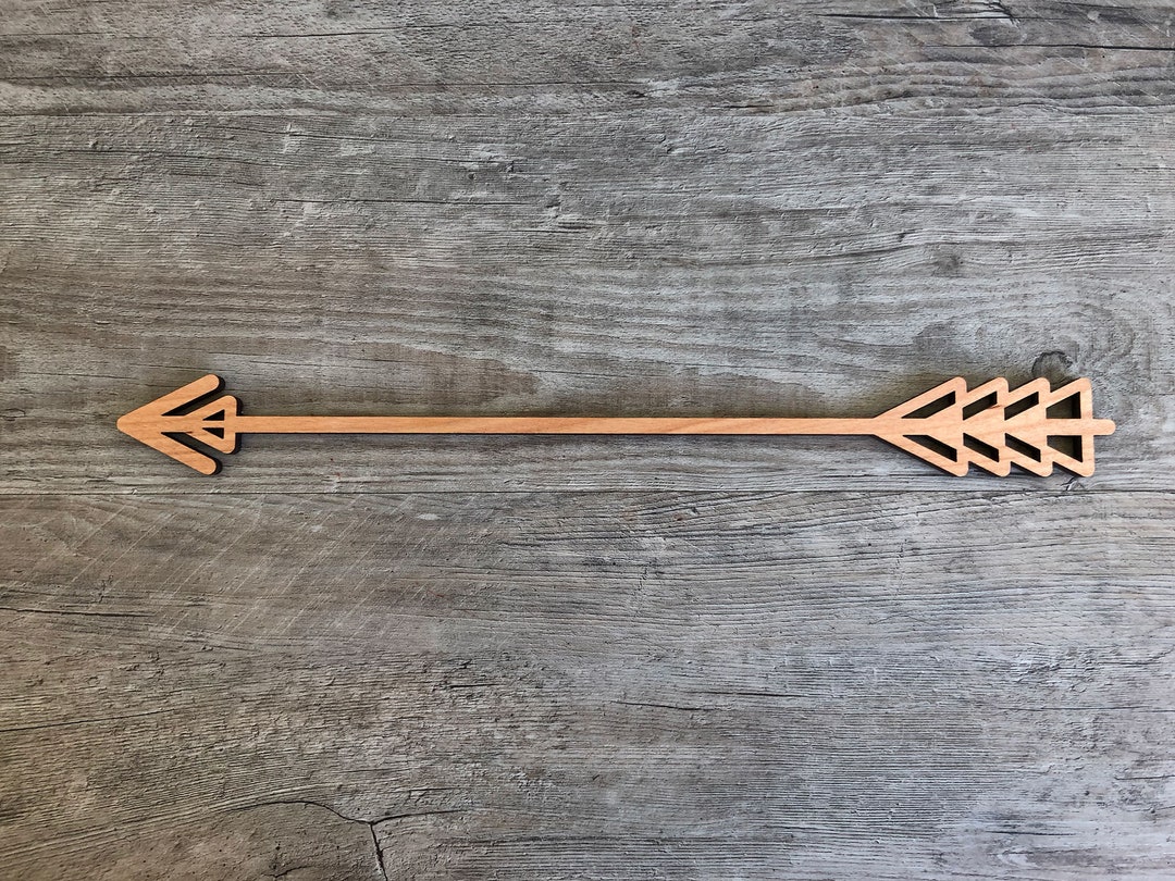 Wooden Arrow Nursery Decor, Modern Wood Arrow Wall Art From Birch, Eco ...
