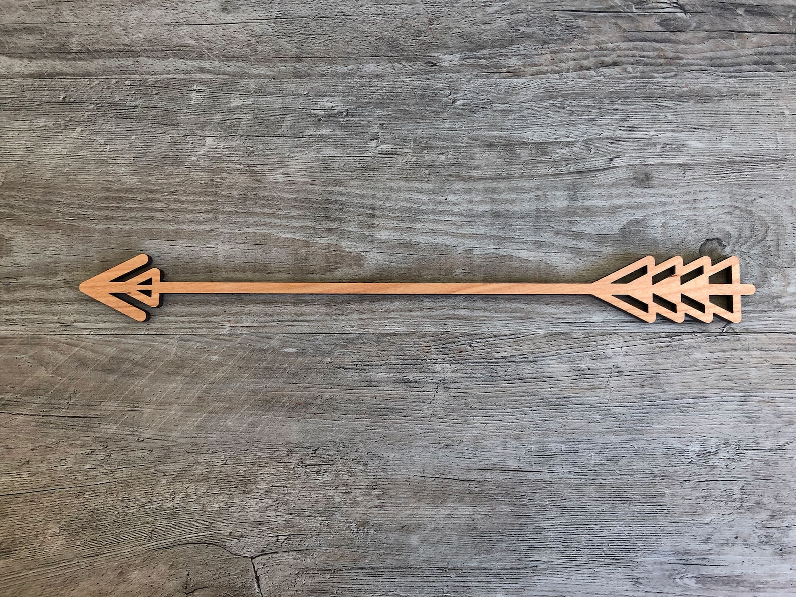 Wooden Arrow Nursery Decor, Modern Wood Arrow Wall Art From Birch, Eco ...