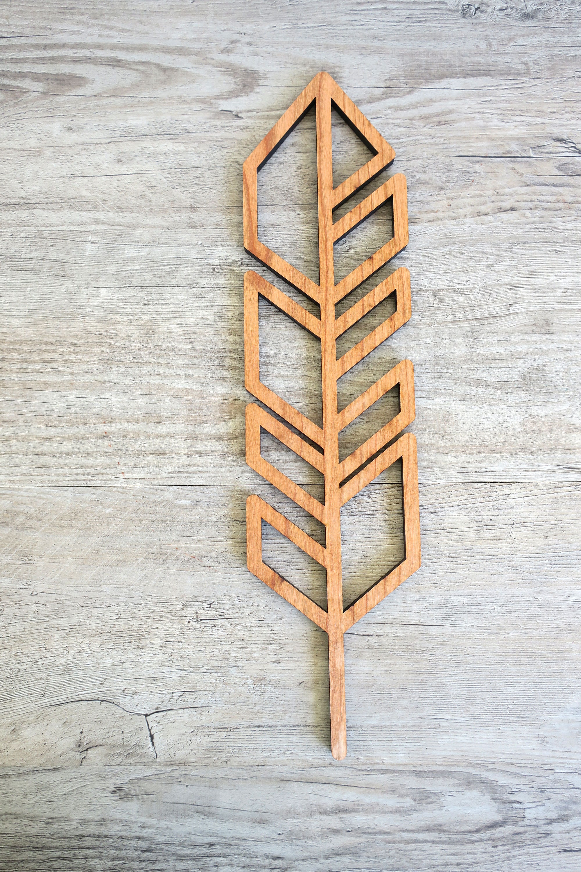 Set of 3 Eco Friendly Wood Feathers, Wooden Scandinavian Decor - Etsy