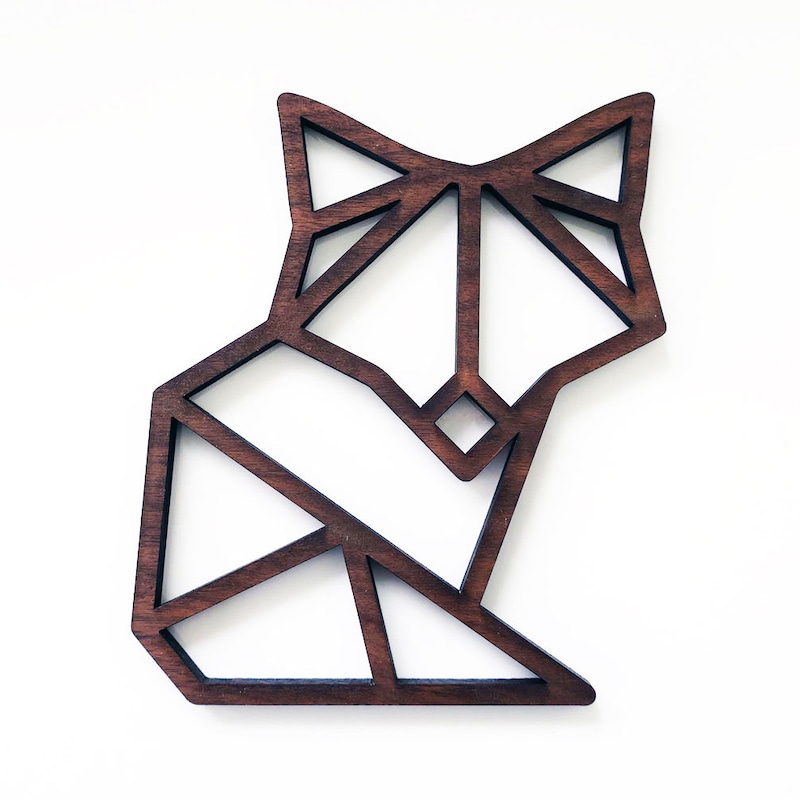 Geometric Fox - Etsy