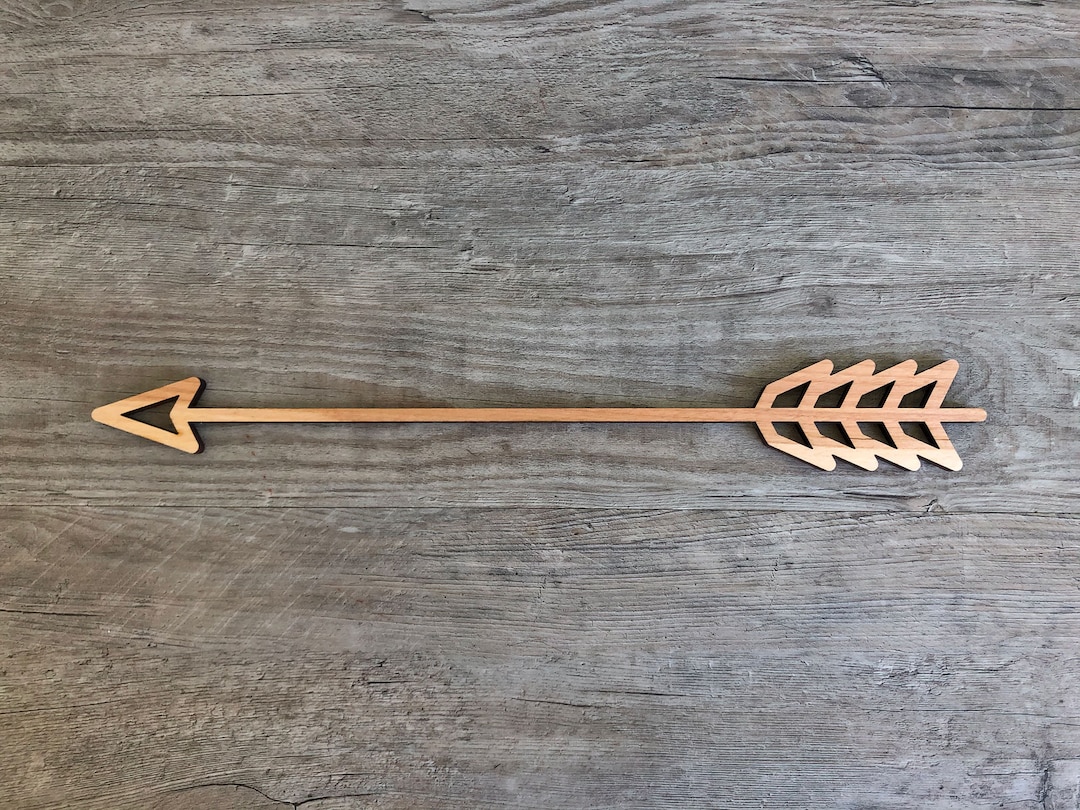 Wooden Arrow Nursery Decor, Modern Wood Arrow Wall Art From Birch, Eco ...