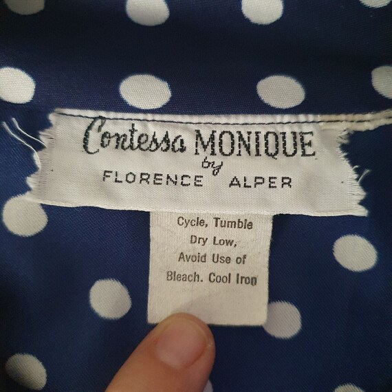 1970s Florence Alper Contessa Monique Ruffled Tie Shi… - Gem