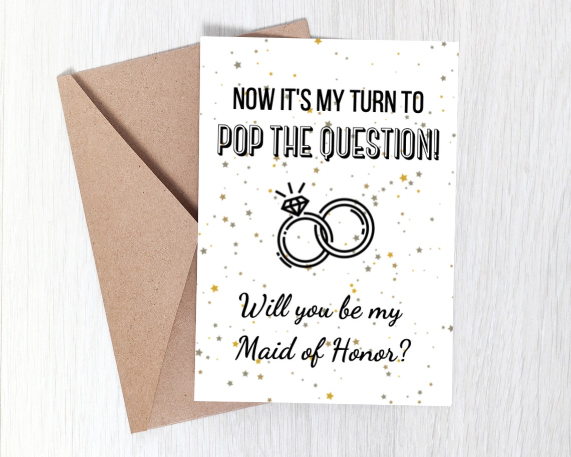 Now It's My Turn to Pop the Question Bridesmaid Proposal - Etsy