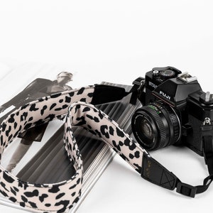Miyah Camera Strap ( Leopard Print Camera Strap, Canvas Camera Strap ...